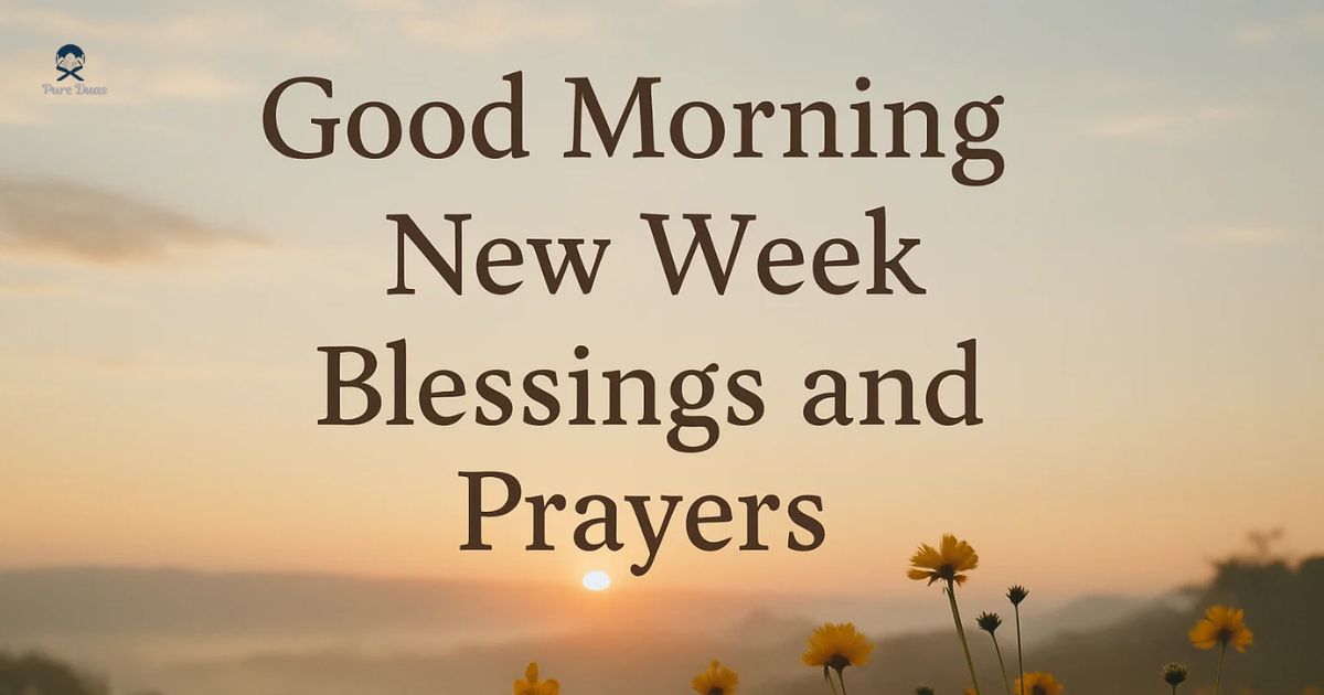 Good Morning New Week Blessings and Prayers